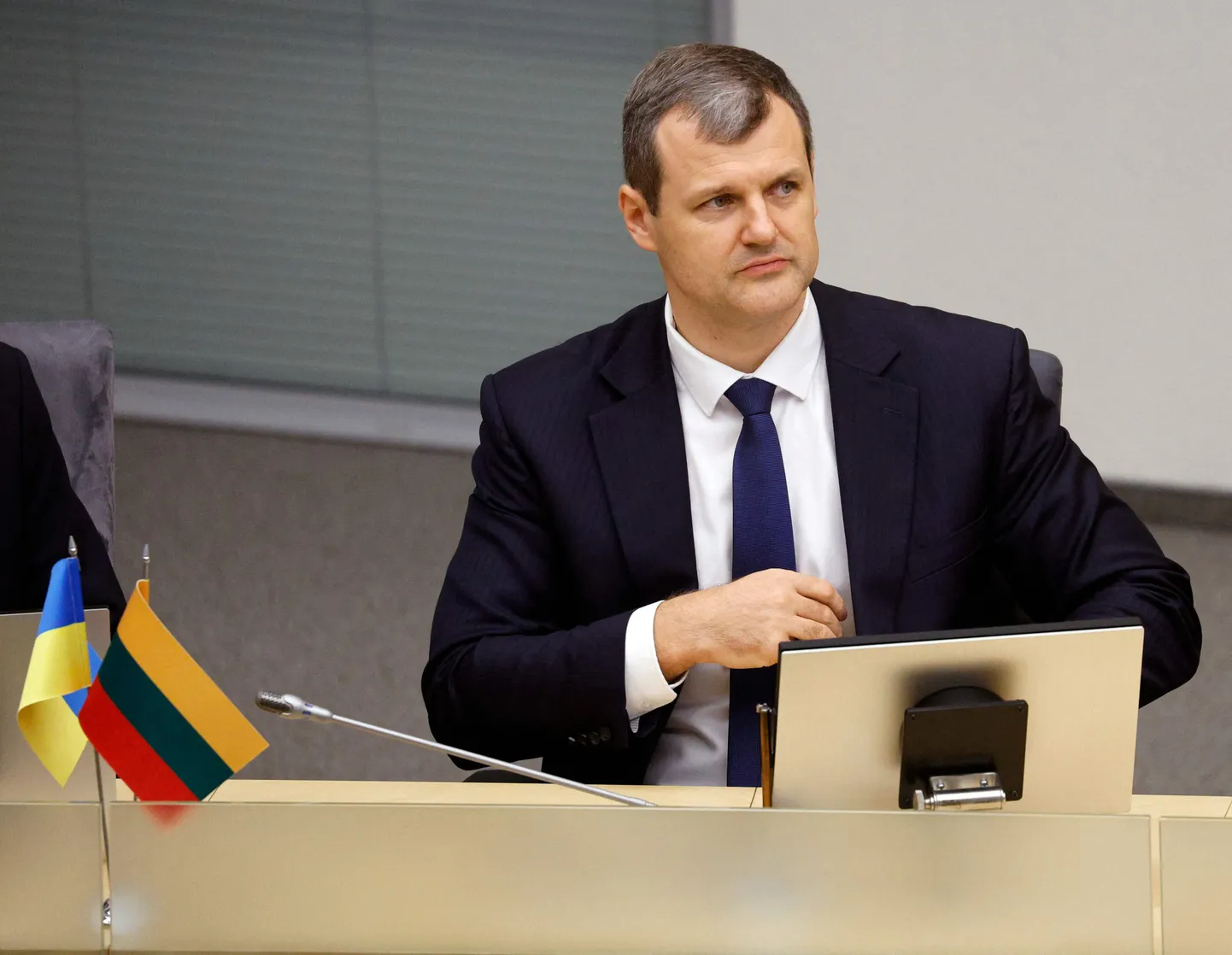 Pēc gaisa telpas pārkāpuma no Baltkrievijas Lietuvas Seima spīkers un ...