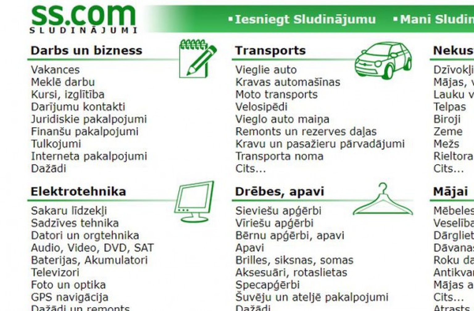 Портал объявлений ss.lv сменил название домена на ss.com