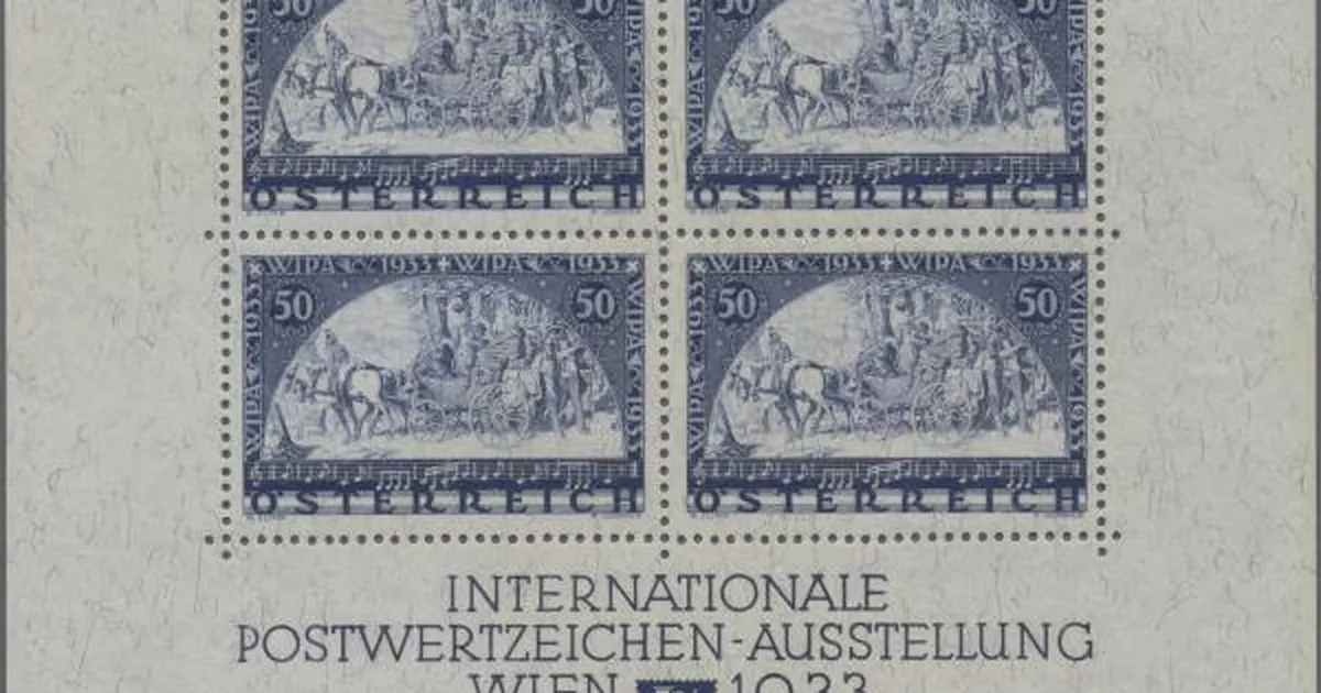 VIINI POSTMARK Oksjonile tuleb kullast WIPA plokk