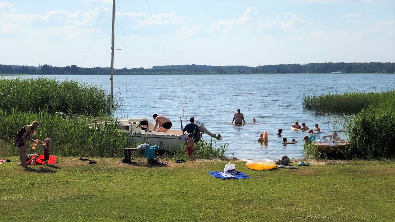 Tamula järves on kõige soojem vesi