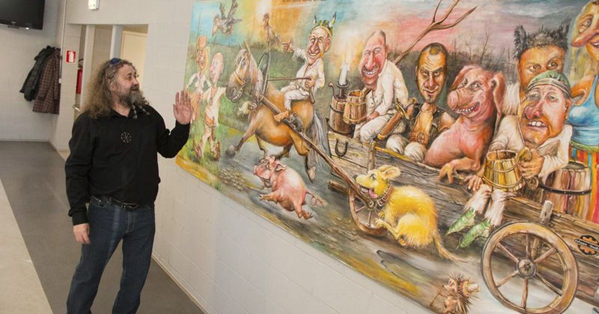 Palmse Metalli puhketuba kaunistab hiiglaslik maal