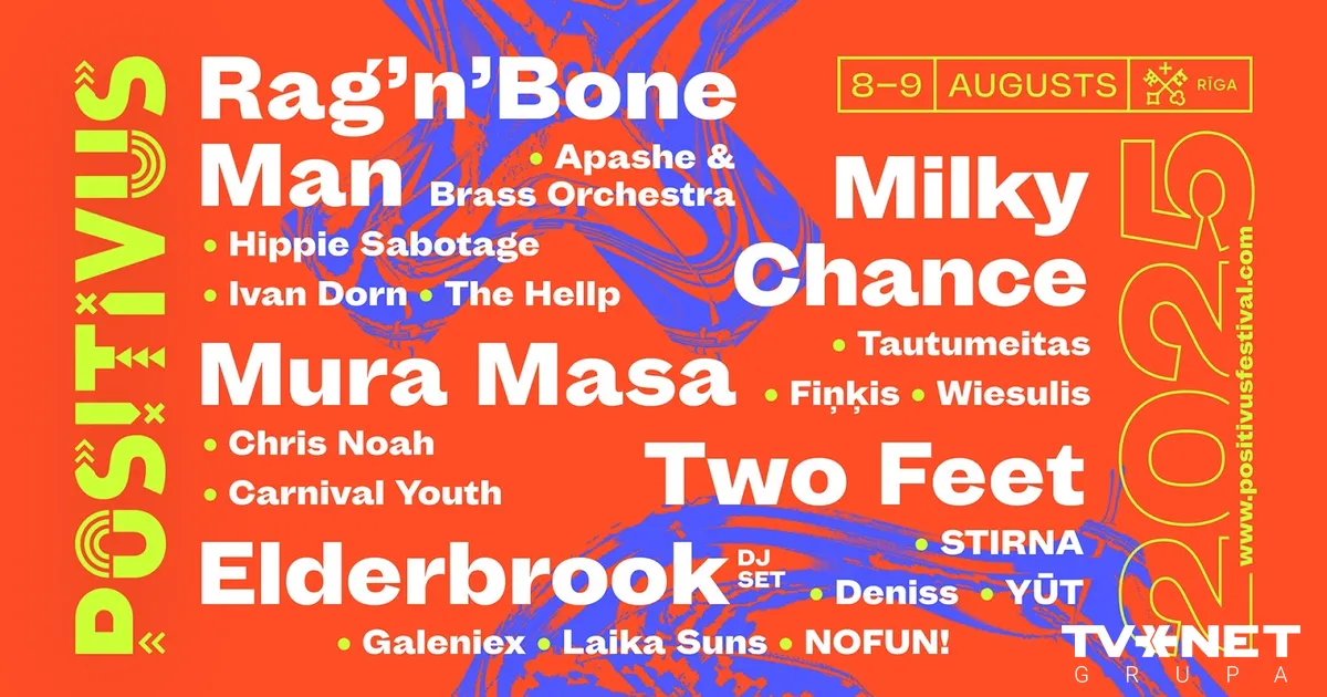 Zināma visa POSITIVUS festivāla programma