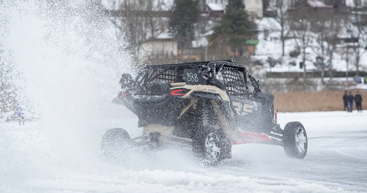 Viljandi järve rada oli laupäeval autosportlastele ideaalne