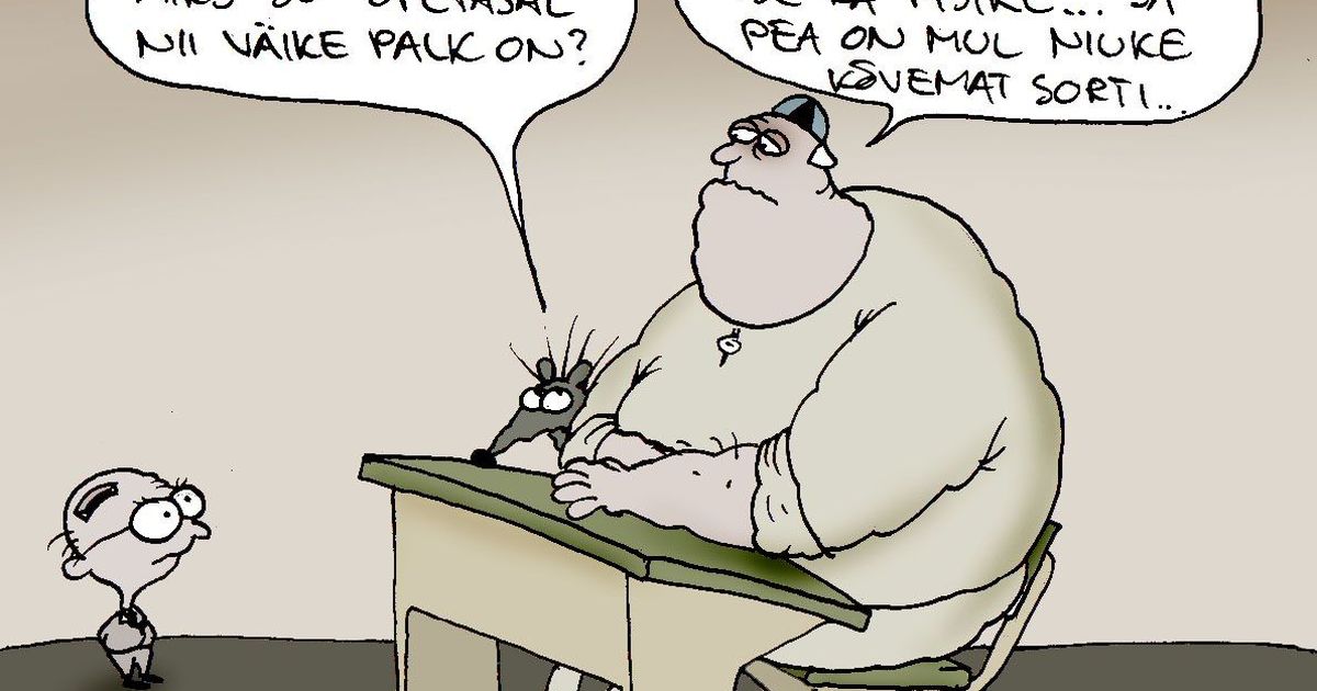 Päeva karikatuur: kui suur on Eesti õpetaja palk? - Eesti - Postimees ...
