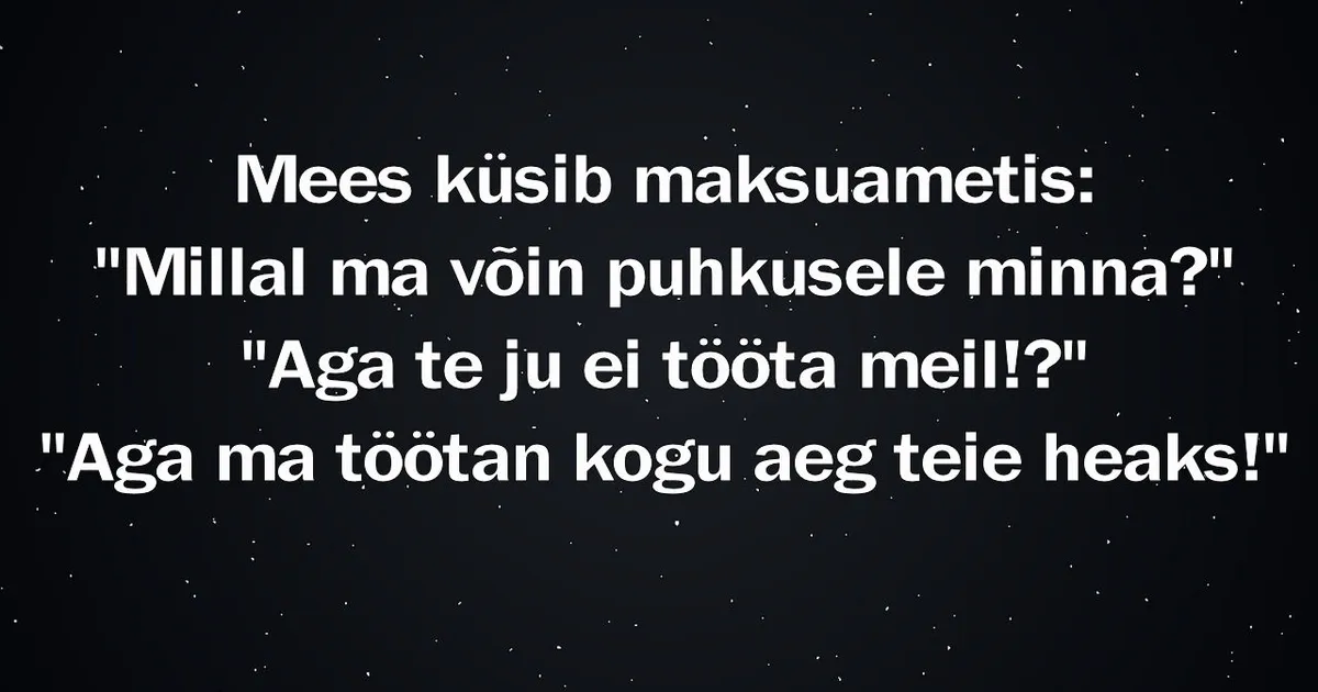 Millal ma võin puhkusele minna?