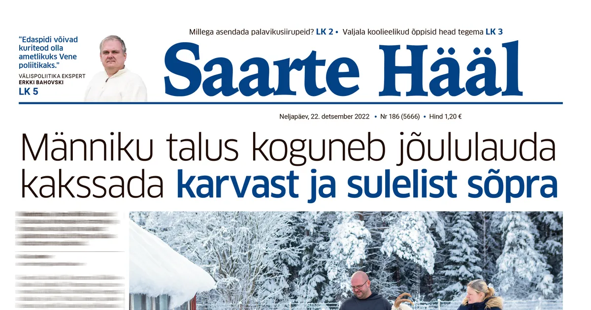 DIGILEHT Saarte Hääl 22. detsember 2022