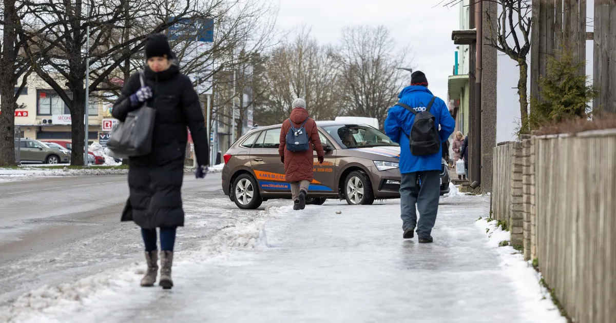 Libedus kipub varitsema just kõnniteedel