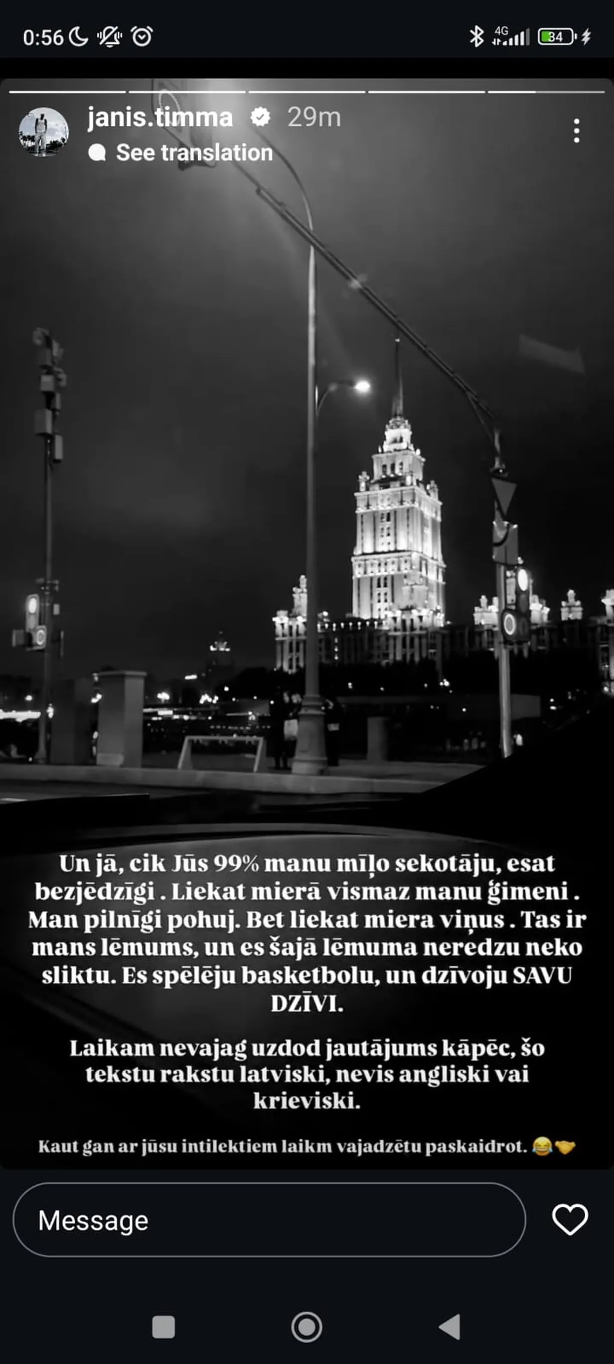 "Man pilnīgi po**j." Basketbolists Timma komentē lēmumu spēlēt Krievijā