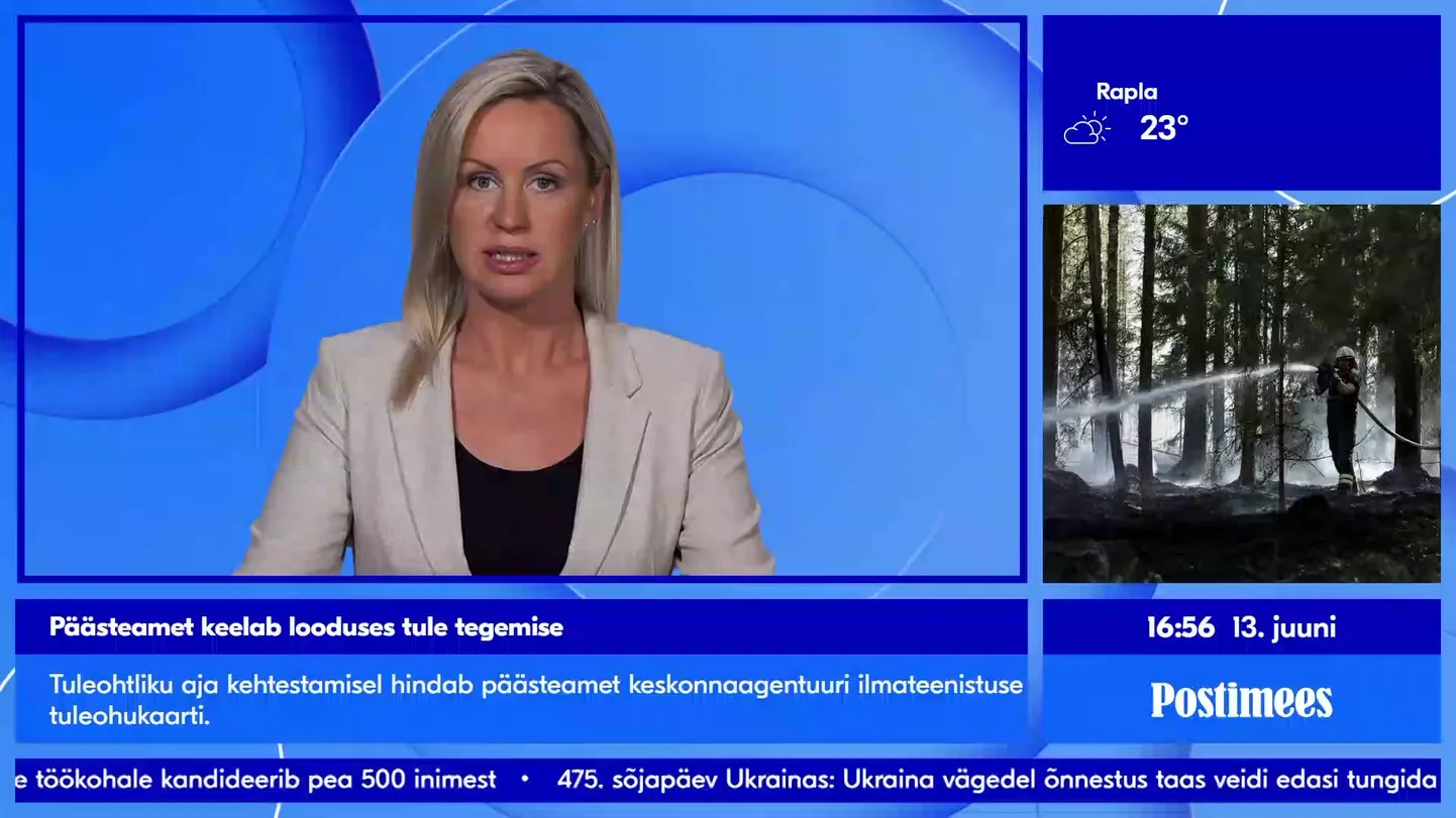 POSTIMEHE TELEUUDISED Päästeamet keelab looduses tule tegemise