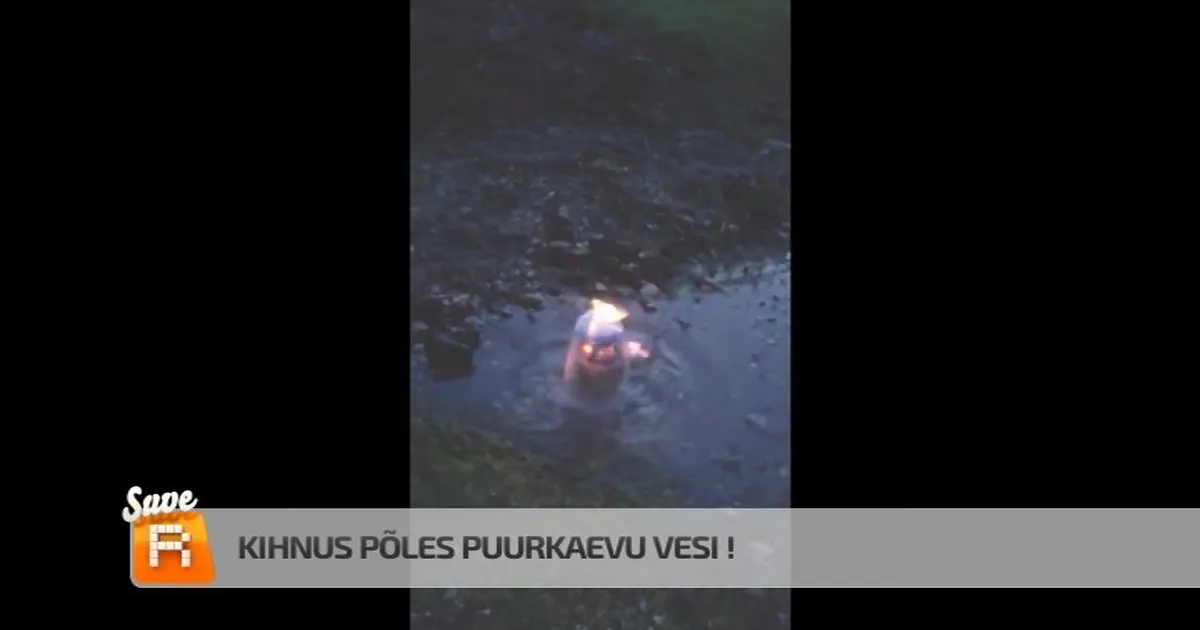 Kihnus põles puurkaevu vesi!