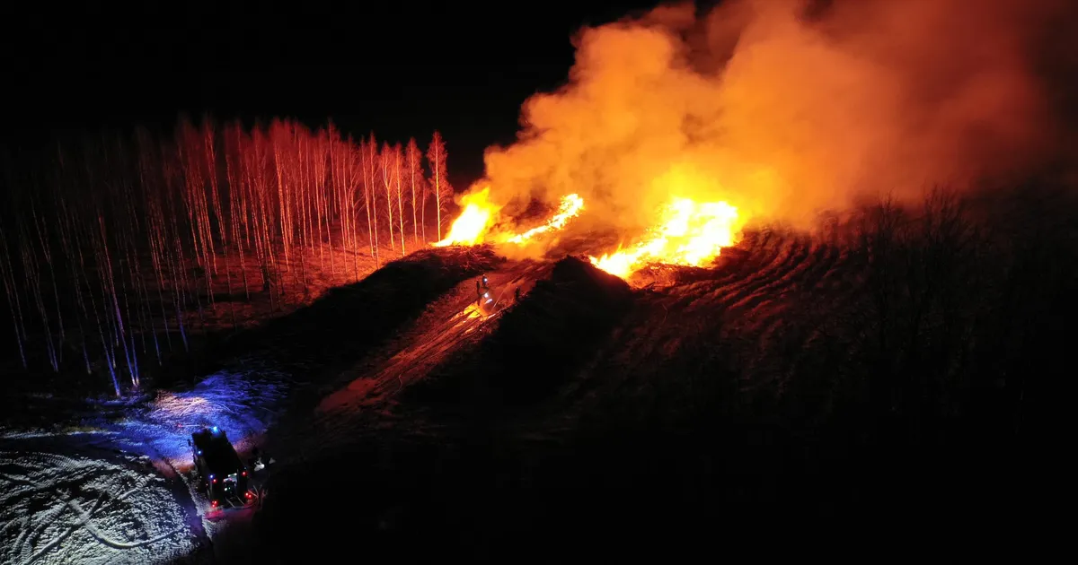Hunnik hakkepuitu läks ise põlema