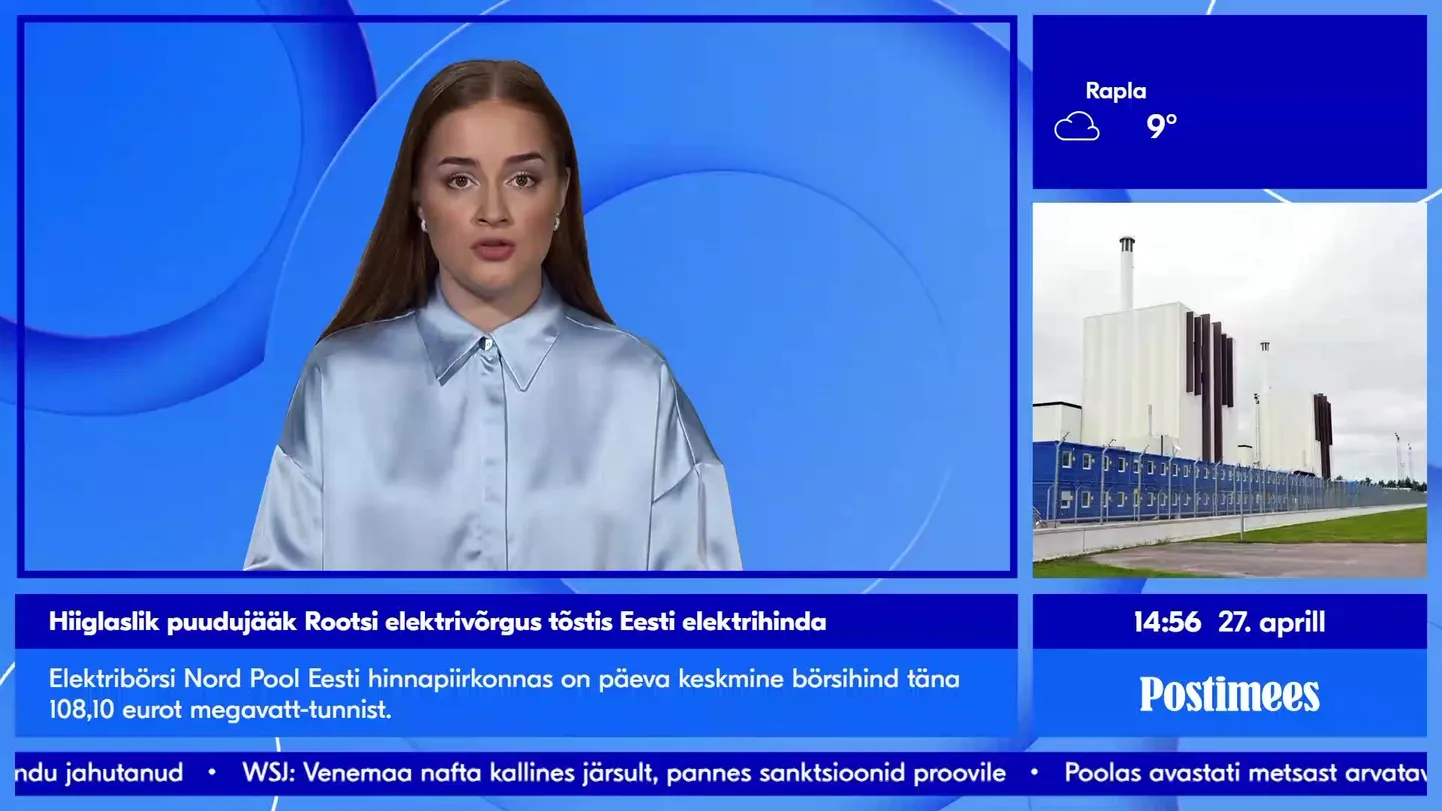 POSTIMEHE TELEUUDISED Hiiglaslik puudujääk Rootsi elektrivõrgus tõstis ...