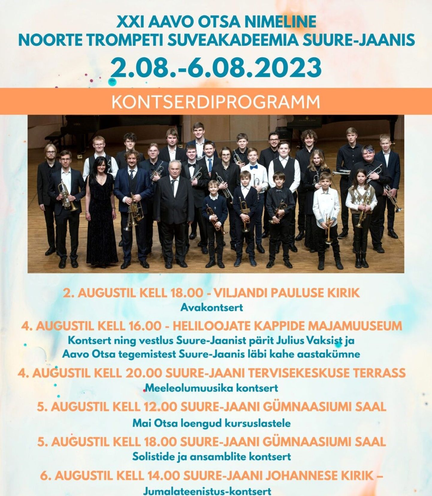 Viljandimaa üritused kolmapäeval, 2. augustil