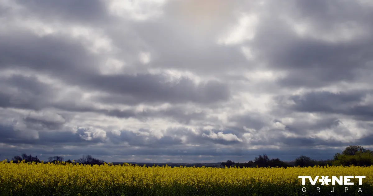 Otrdienas vakarpusē daudzviet gaidāms lietus