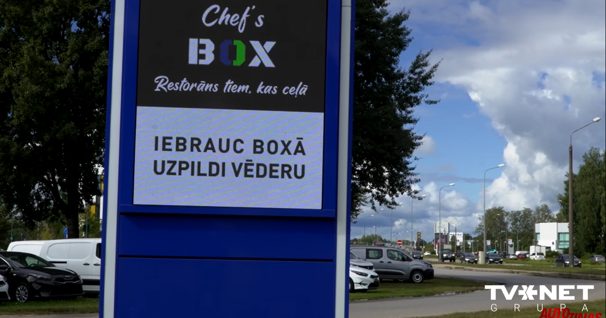 VIDEO Lai šoferi nepaliktu ar tukšu vēderu. Kas ir "pop up" tipa restorāns "Chef's Box"?