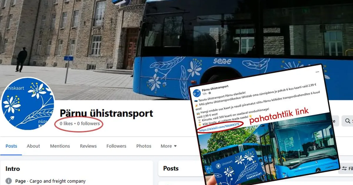 HOIATUS Võltsitud ühismeediakontoga üritatakse pärnakaid tüssata