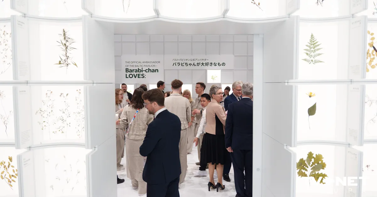 FOTO Pasaulē lielākajā izstādē "Expo 2025 Osaka" atklāts Baltijas paviljons