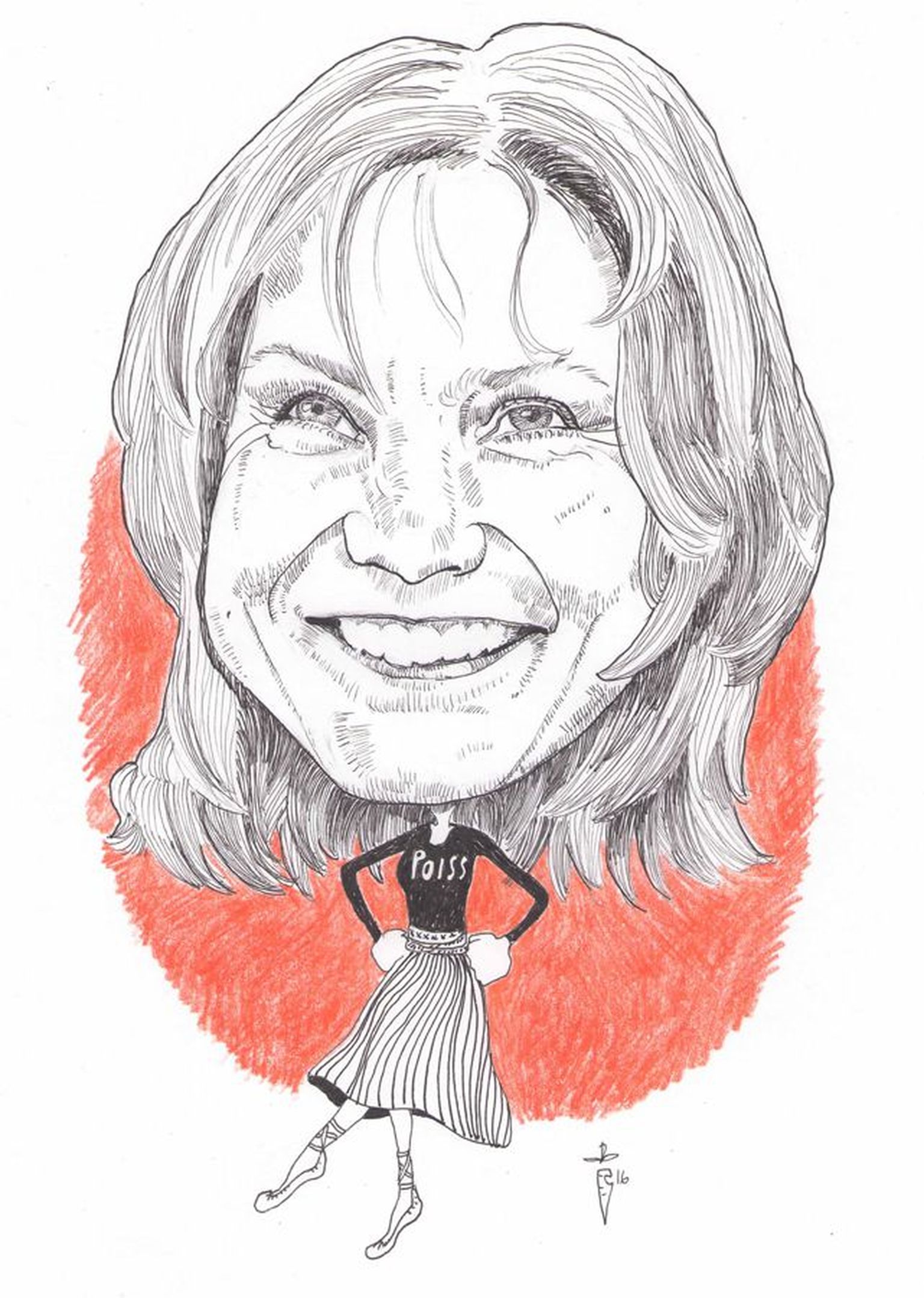 Naine, kes paneb mustrid tantsima