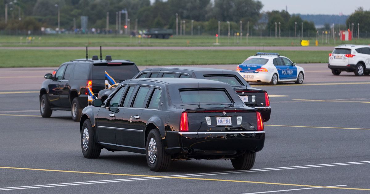 One of the securest motorcades in the world