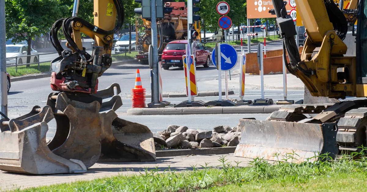 GALERII Tartu suurima ristmiku remont kogub hoogu