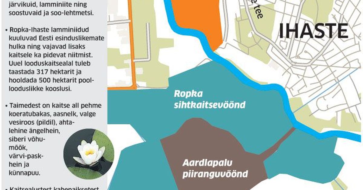 Ropka-Ihaste kaitseala laieneb - Uudised - Tartu Postimees