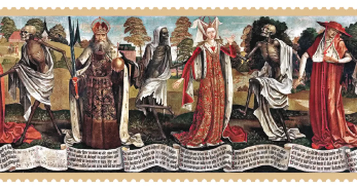 Bernt Notke kuulus „Surmatants“ jäädvustatakse postmargile