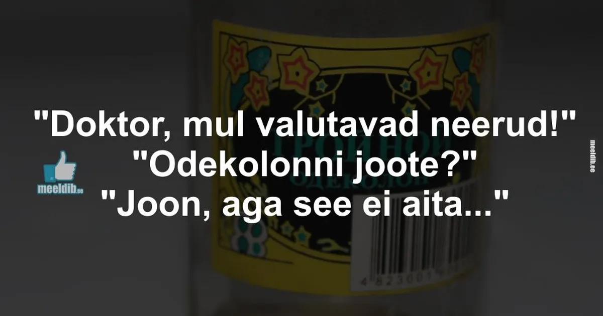 Doktor, mul valutavad neerud!