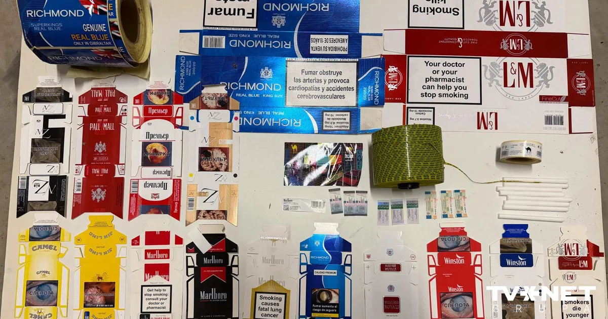 FOTO Izmeklējot liela mēroga cigarešu kontrabandas lietu, policija ...