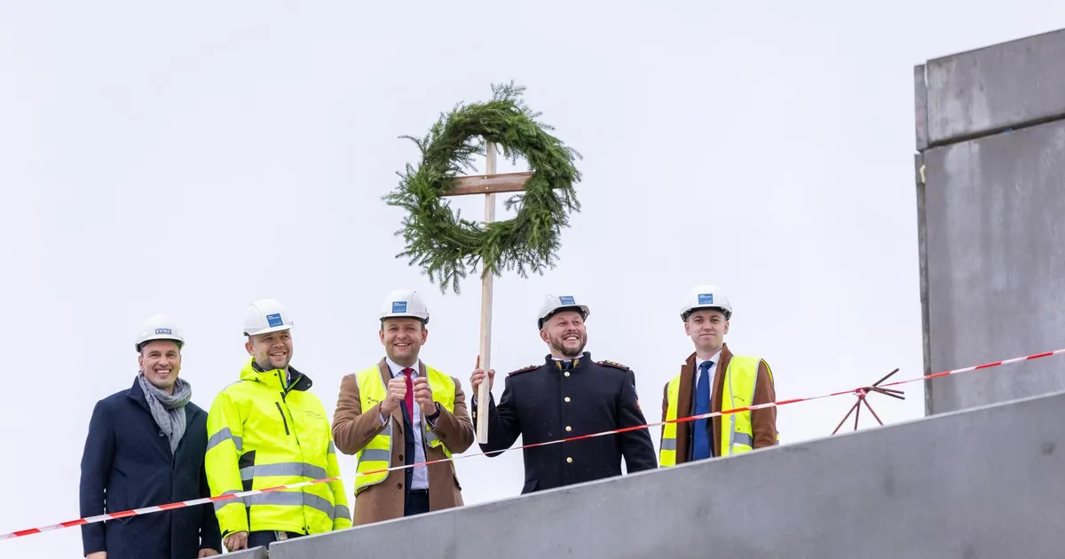 Päästekomando uue hoone ehitus jõudis olulise verstapostini
