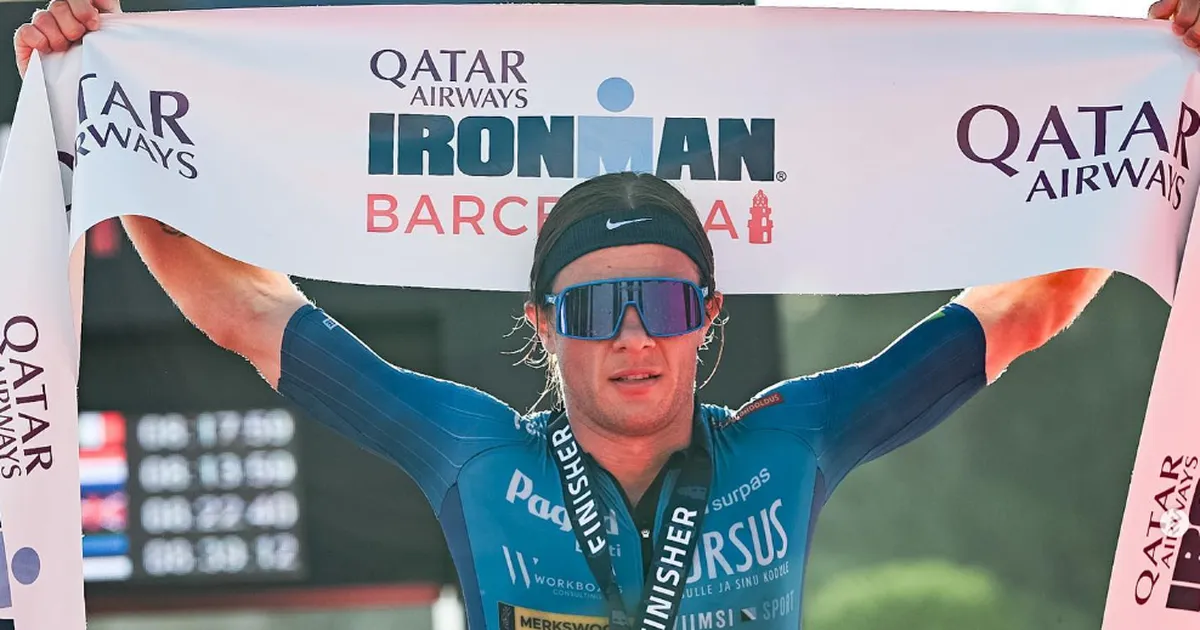 Timmo Jeret võidutses vaatamata haamrile Barcelona täispikal Ironmanil