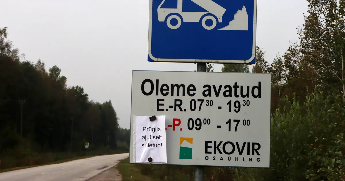 Vajaliku tõendi hilinemine pani Uikala prügila taas kinni