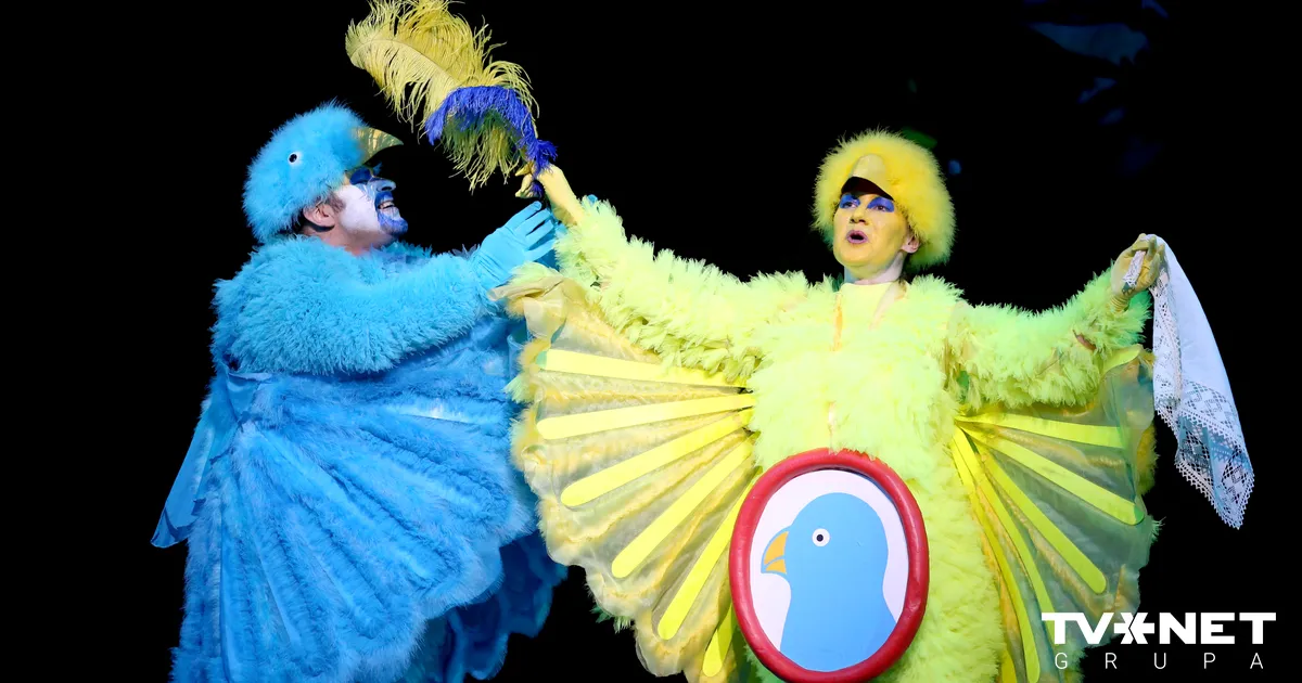 Foto: Ieskats Lūsēna un Zālītes «Putnu operā»