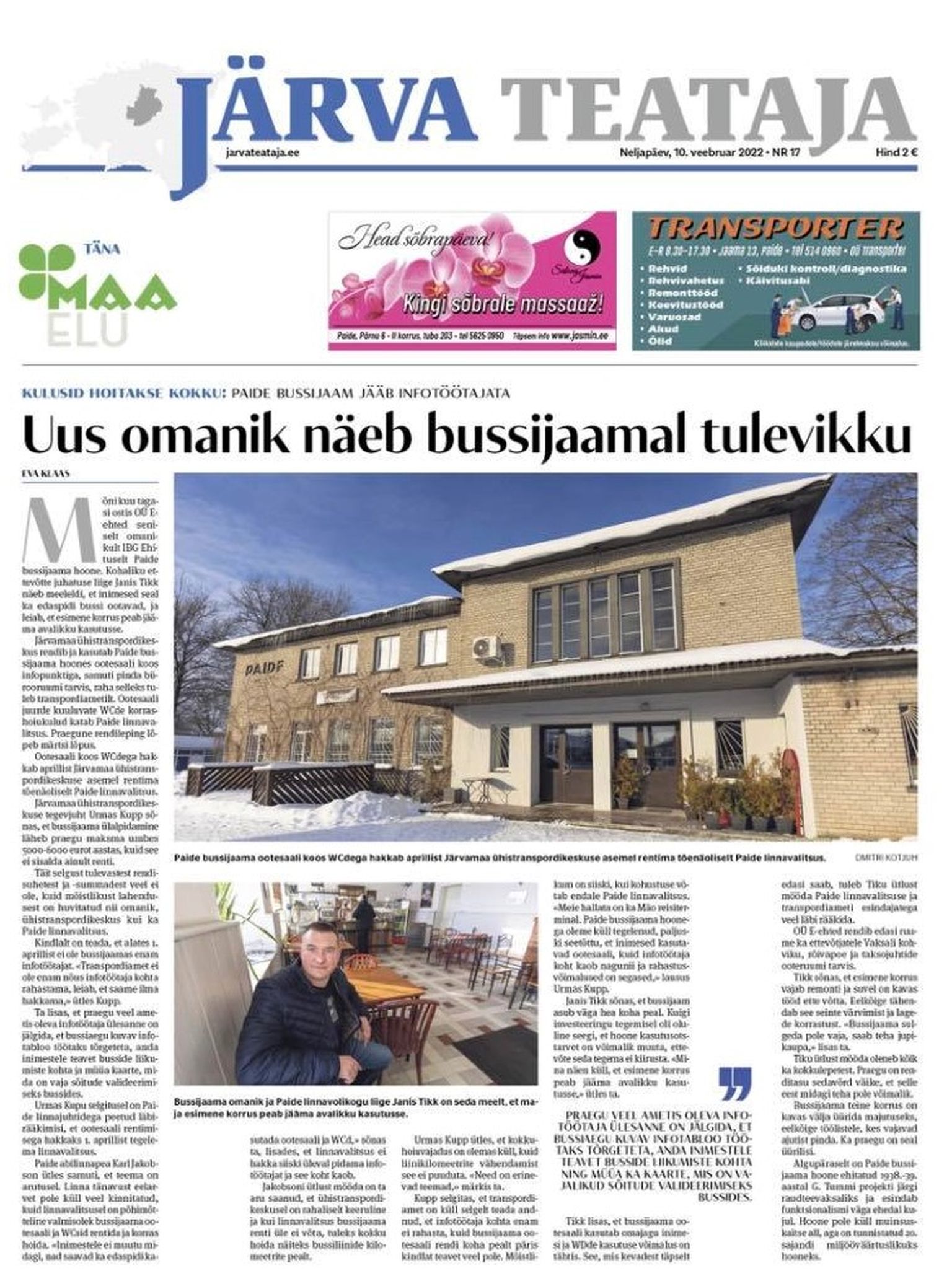 Neljapäevase Järva Teataja tutvustus