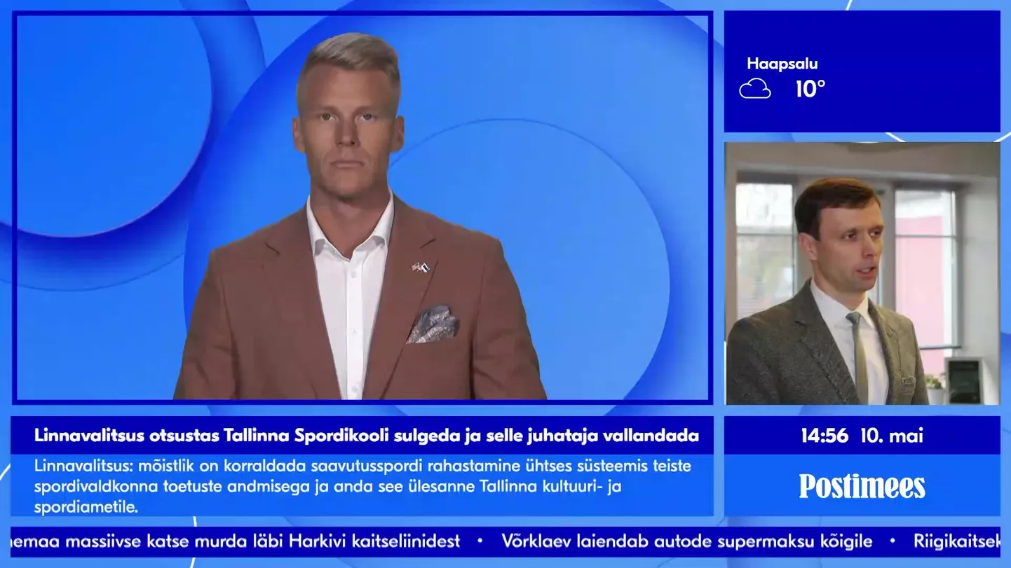POSTIMEHE TELEUUDISED Linnavalitsus otsustas Tallinna Spordikooli ...