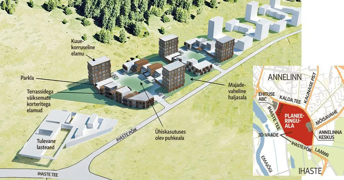 Ihaste tee algusesse kavandatakse korterelamute kvartaleid