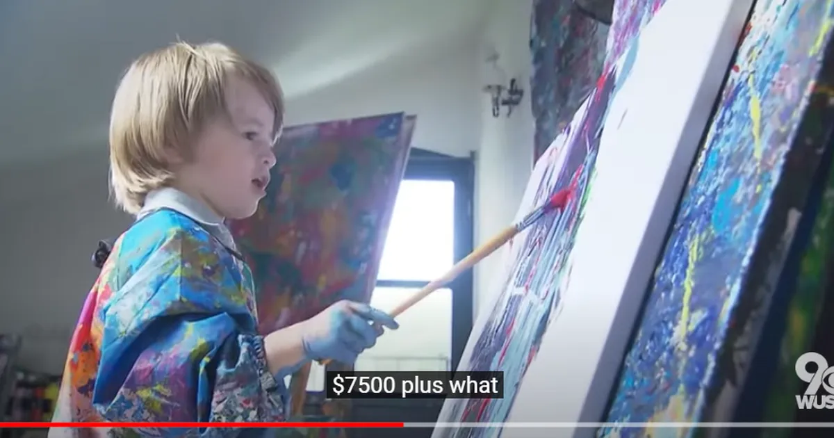 TUHANDED EUROD Kaheaastase Saksa poisi maalid panid kunstituru kihama