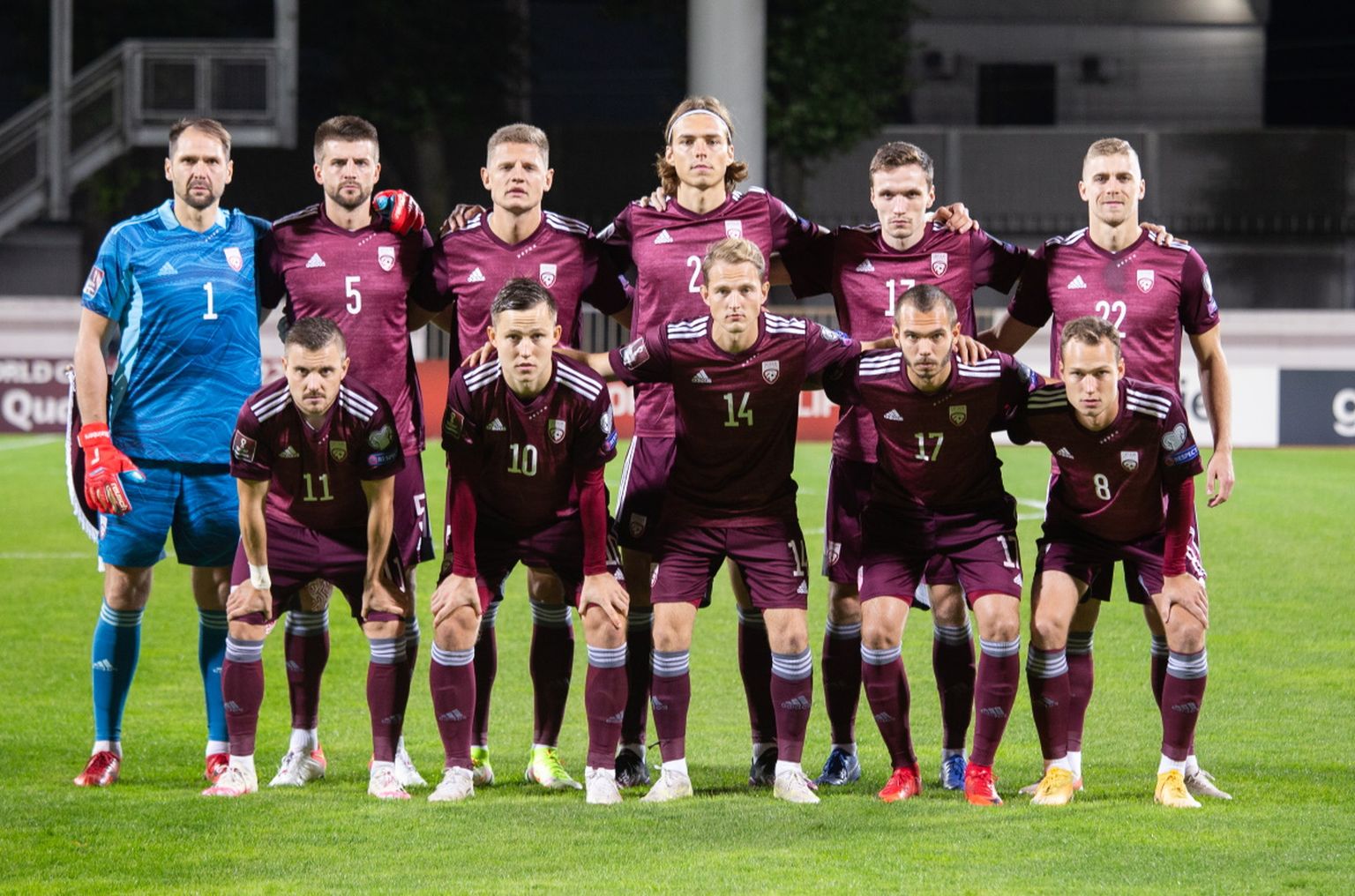 Paziņots Latvijas futbola izlases sastāvs spēlēm pret Turciju un Nīderlandi