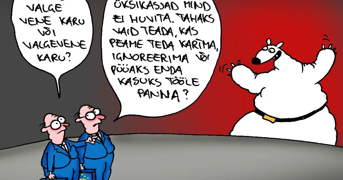 Päeva karikatuur: valge Vene karu või Valgevene karu?